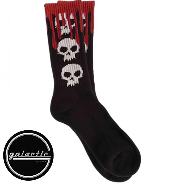 Zero 3 Skull Blood Sock – Galactic G Skateshop