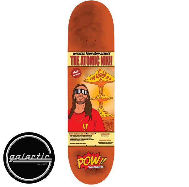 Pow Atomic Nix Deck 8.25" – Galactic G Skateshop